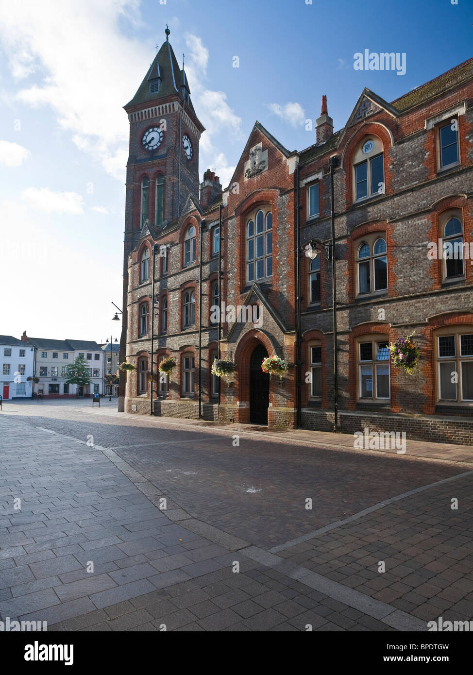 Town Hall and Market Place in Newbury Berkshire UK Stock Photo - Alamy
