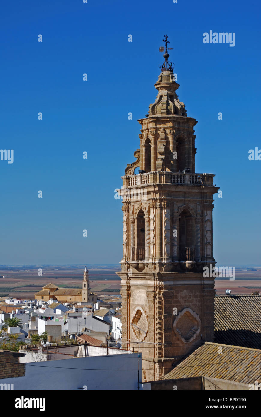 Church and Merced tower (Iglesia y Torre de la Merced), Osuna, Seville ...