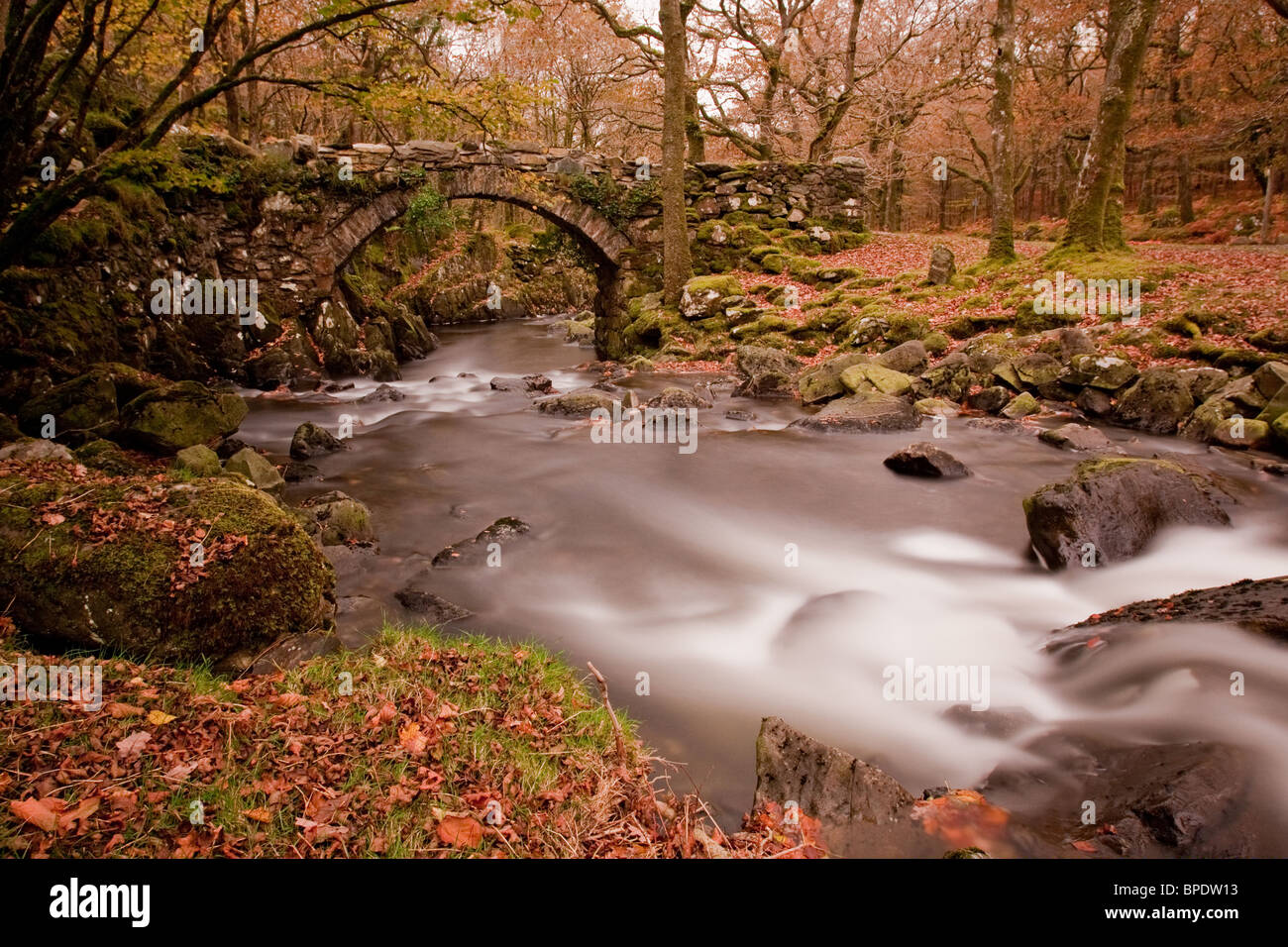Long exposure image of a river in Snowdonia Stock Photo - Alamy