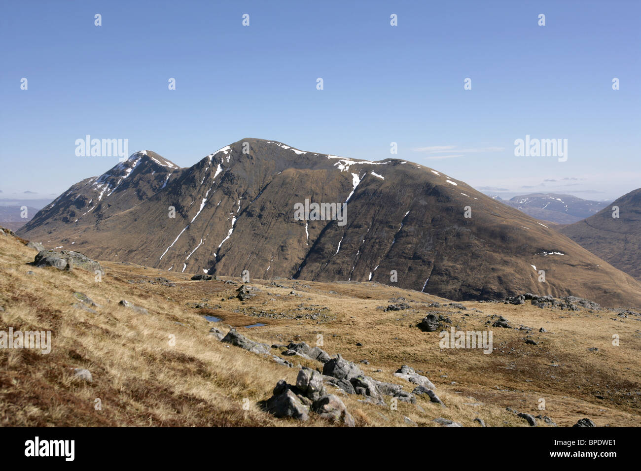 Gulvain from the corbett Braigh nan Uamhachan Stock Photo - Alamy