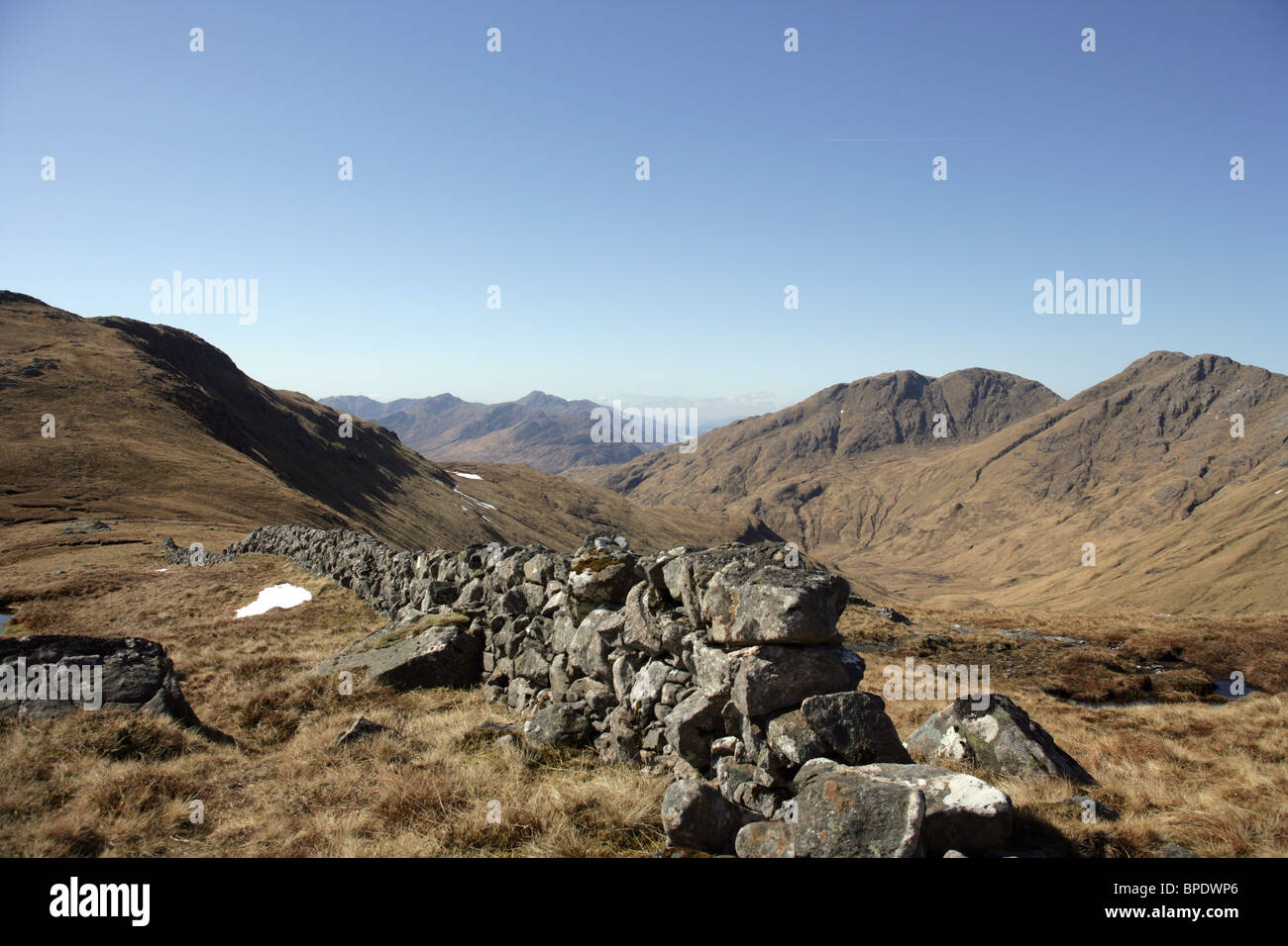 Looking across to Streap from the ridge of Braigh nan Uamhachan Stock ...