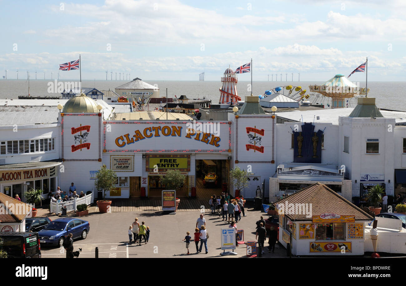 Clacton on Sea Essex England An East Anglia seaside resort with sandy ...