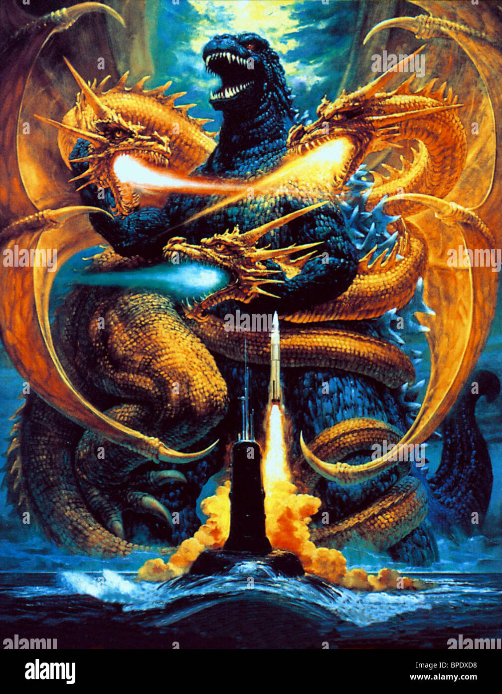 Godzilla Vs King Ghidorah Stock Photos & Godzilla Vs King Ghidorah ...