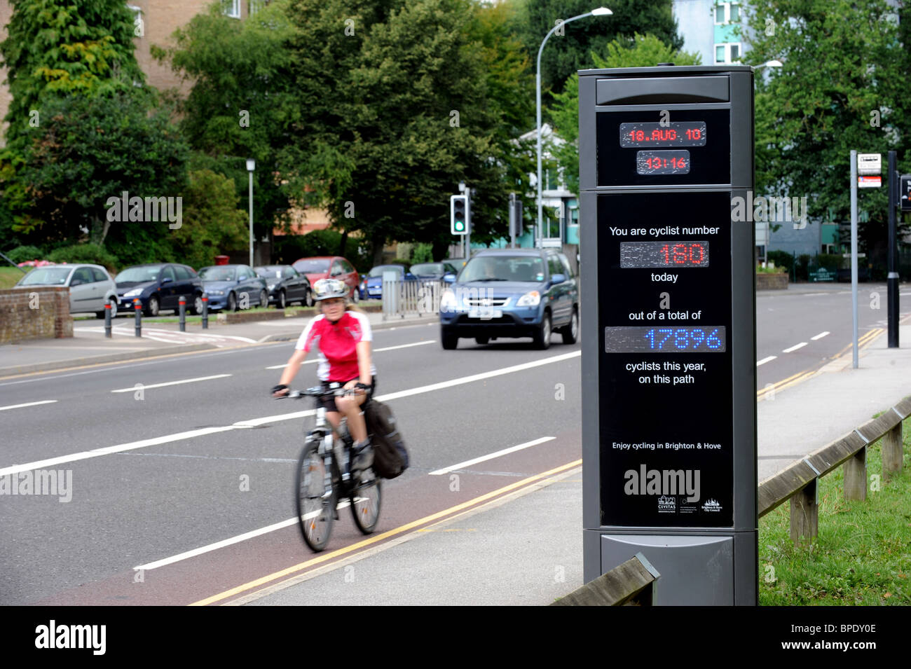 The first electronic bicycle counter installed on Brighton's London ...