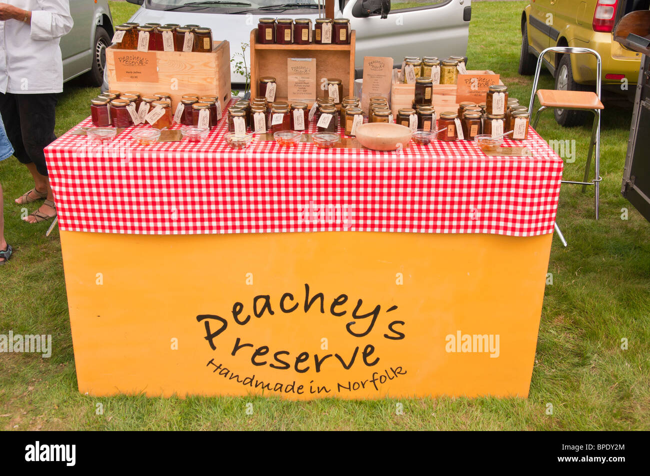 Peachey's Preserve handmade preserves stall at a village fete in ...