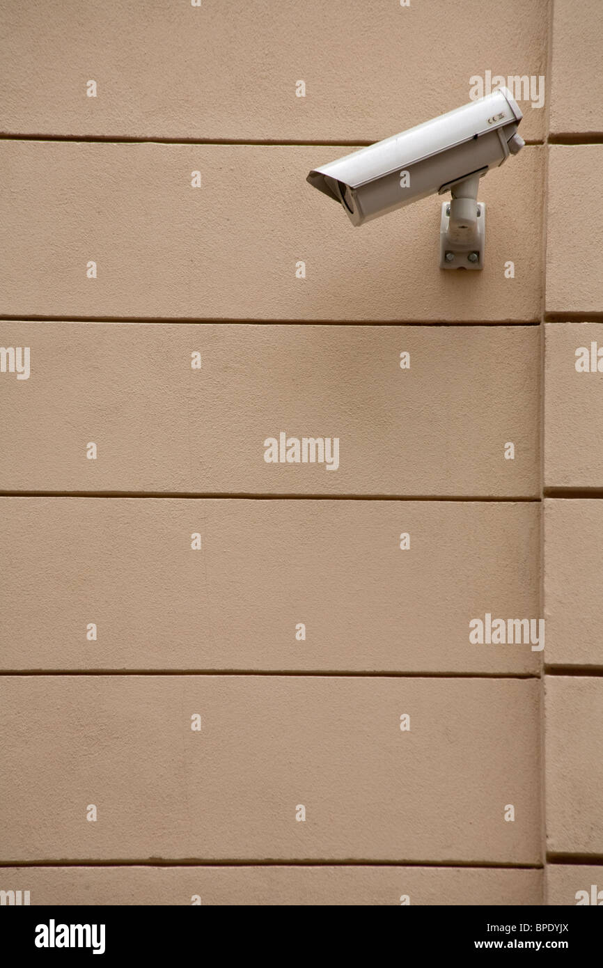 CCTV camera on wall on Wroclaw, Poland July 2010 Stock Photo - Alamy
