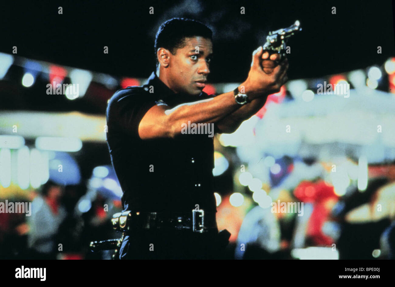 Denzel Washington Movie Still Action High Resolution Stock Photography ...