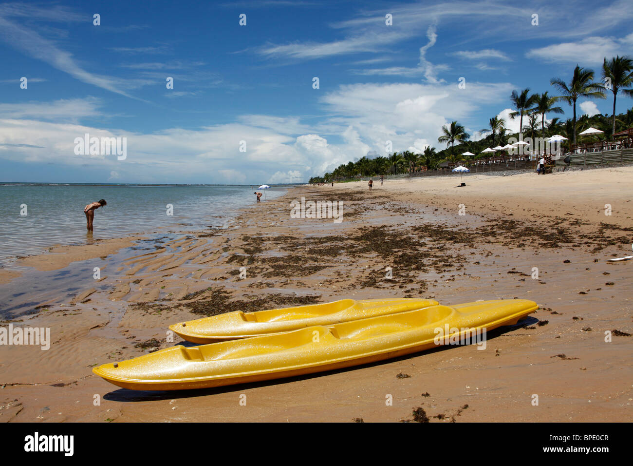 People at Parracho Beach, Arraial d'Ajuda, Bahia, Brazil Stock Photo ...