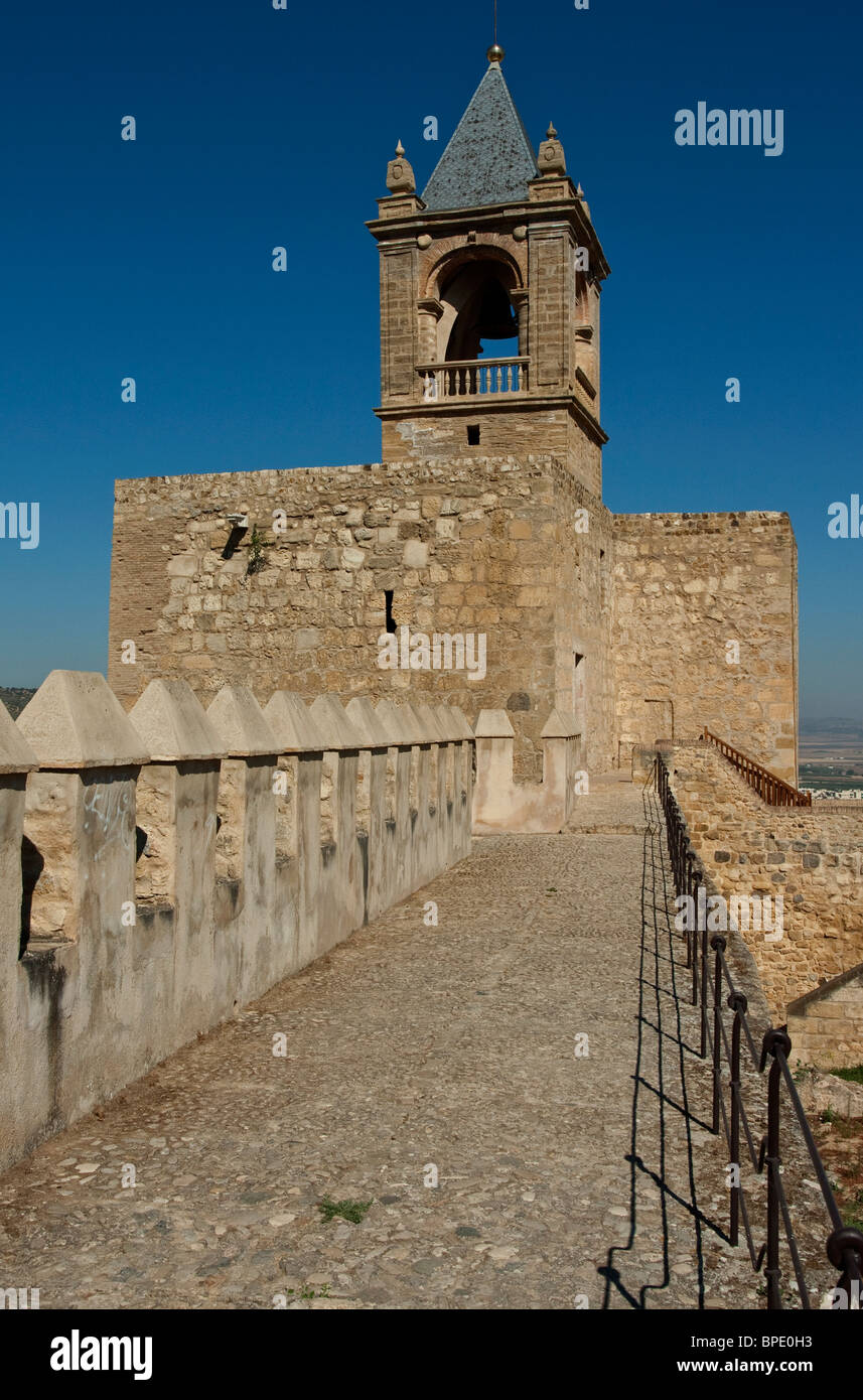 The old Islamic castle of Antequera in Spain Stock Photo - Alamy