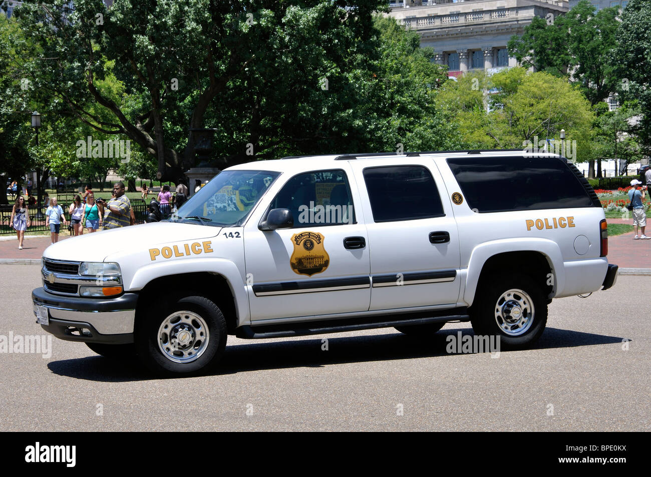 Police car at White House, Washington DC, USA Stock Photo - Alamy