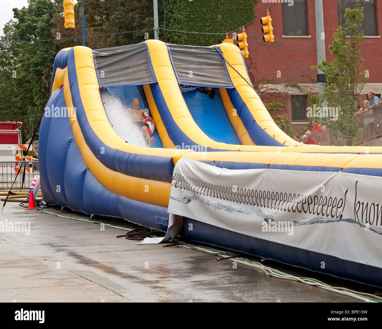 Waterslide man hi-res stock photography and images - Alamy
