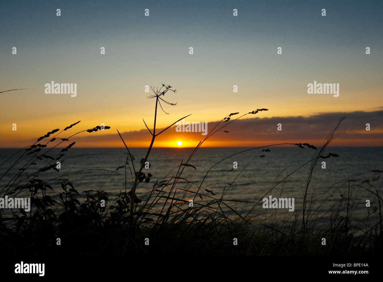 Sunset at Aberafon over Caernarfon Bar in North Wales Stock Photo - Alamy