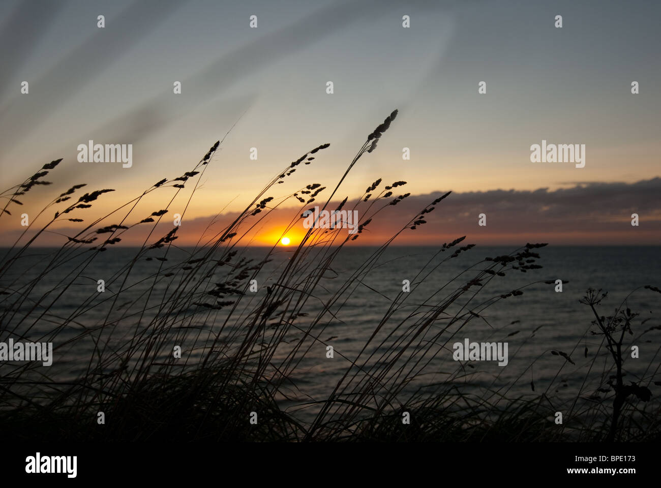 Sunset at Aberafon over Caernarfon Bar in North Wales Stock Photo - Alamy