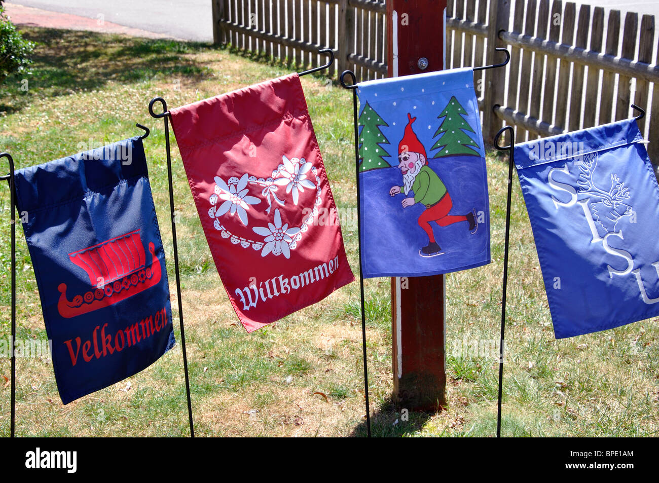 Welcome banner flag hi-res stock photography and images - Alamy