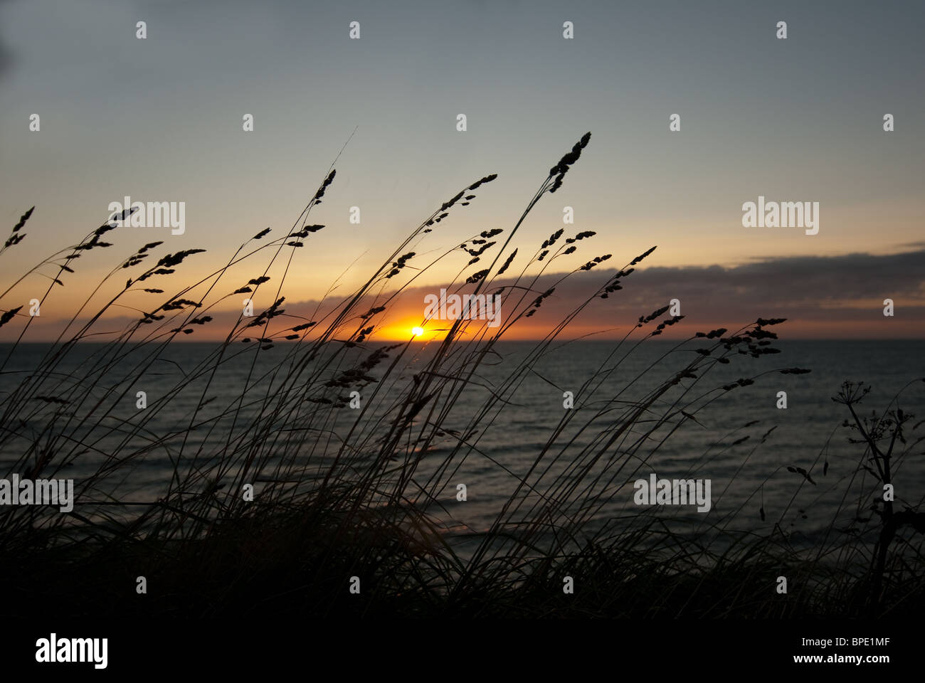 Sunset at Aberafon over Caernarfon Bar in North Wales Stock Photo - Alamy