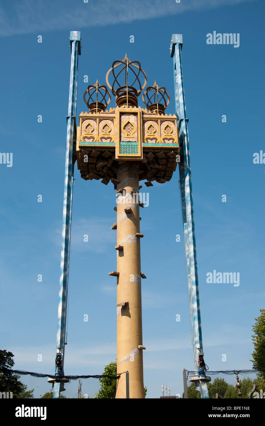 The Vertigo ride at Tivoli Gardens in Copenhagen, Denmark Stock Photo ...