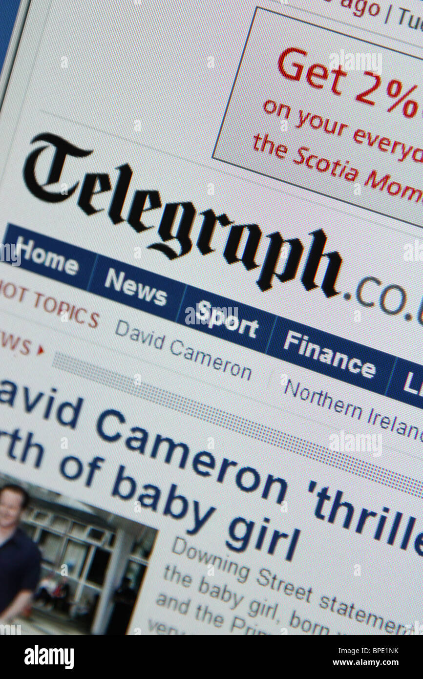 Telegraph website hi-res stock photography and images - Alamy