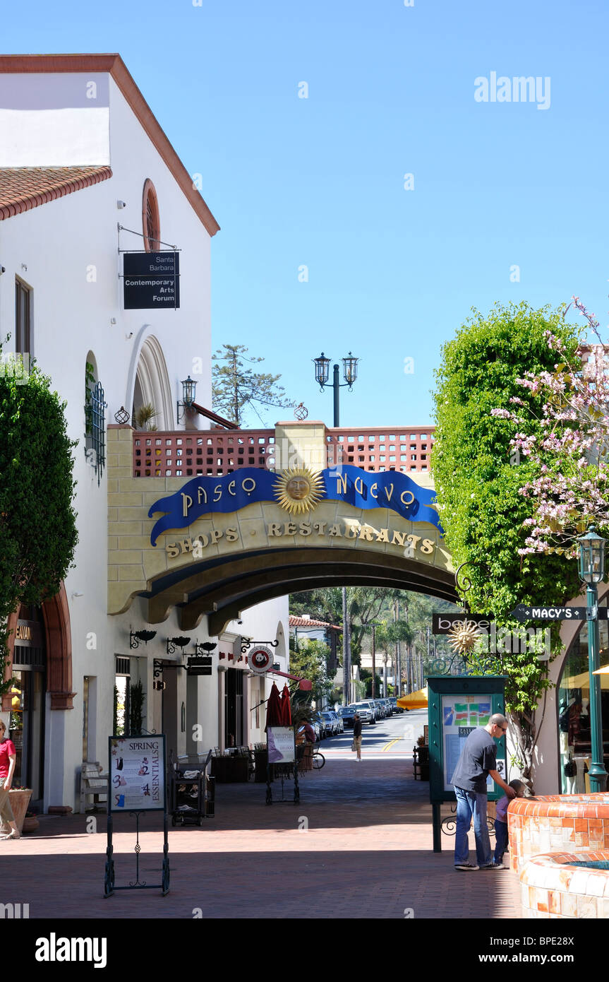 Mall, Santa Barbara, California, USA Stock Photo - Alamy