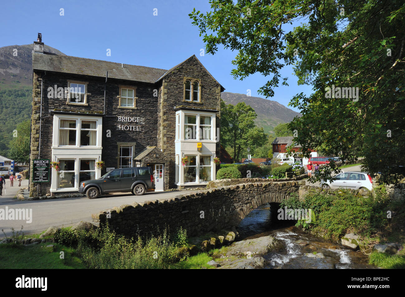The Bridge Inn at Buttermere Stock Photo - Alamy