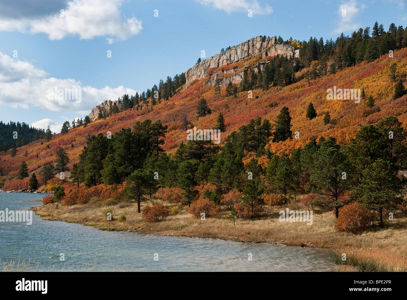 Fall Colors at North Lake Las Animas County Colorado USA Stock Photo ...
