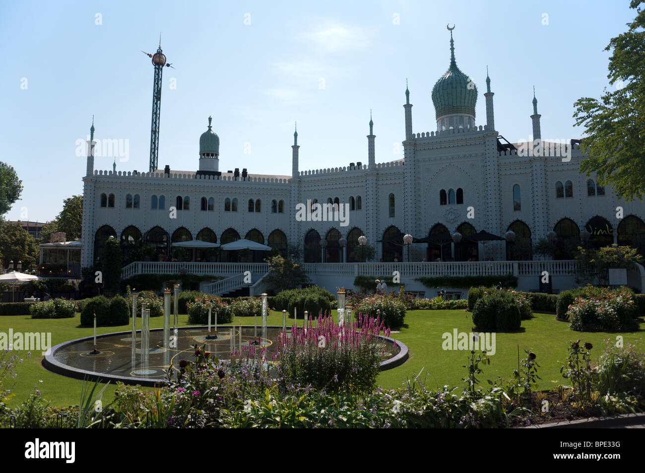 The Nimb Restaurant and Hotel at Tivoli gardens in Copenhagen, Denmark ...