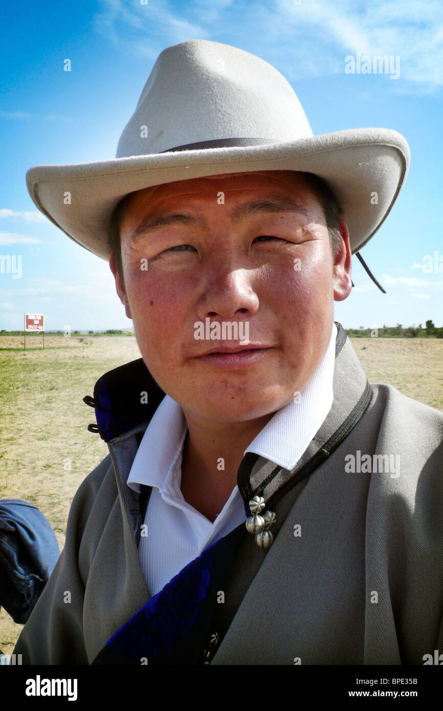 Mongolian man, Mongolia Stock Photo - Alamy