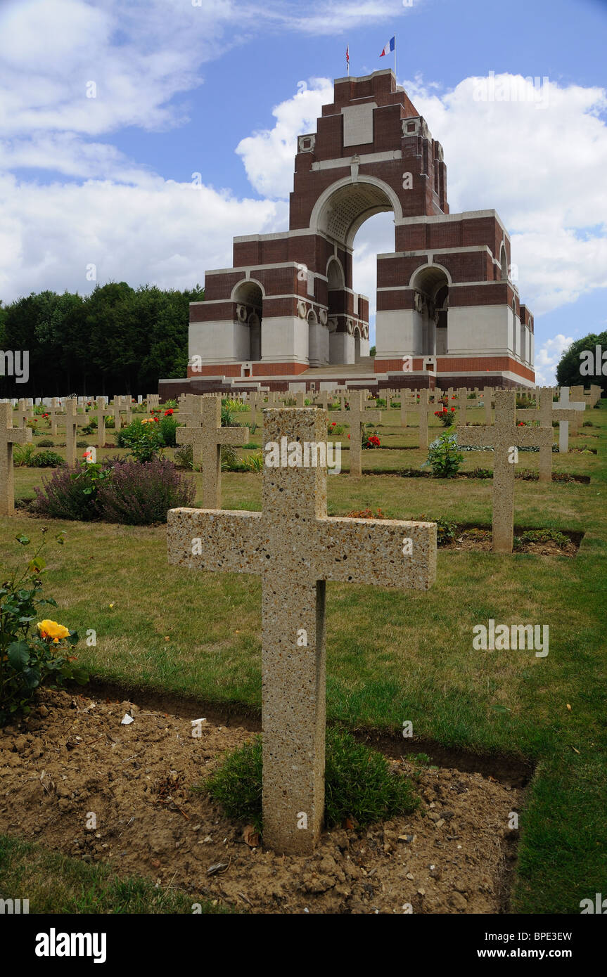 Thiepval WW1 memorial in the Somme region of France Stock Photo - Alamy