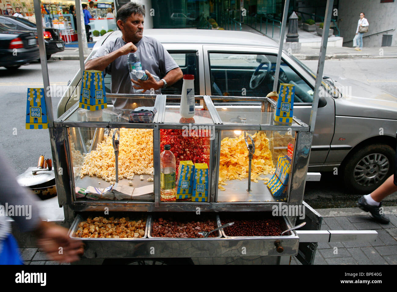 street food stall, Sao Paulo, Brazil Stock Photo - Alamy