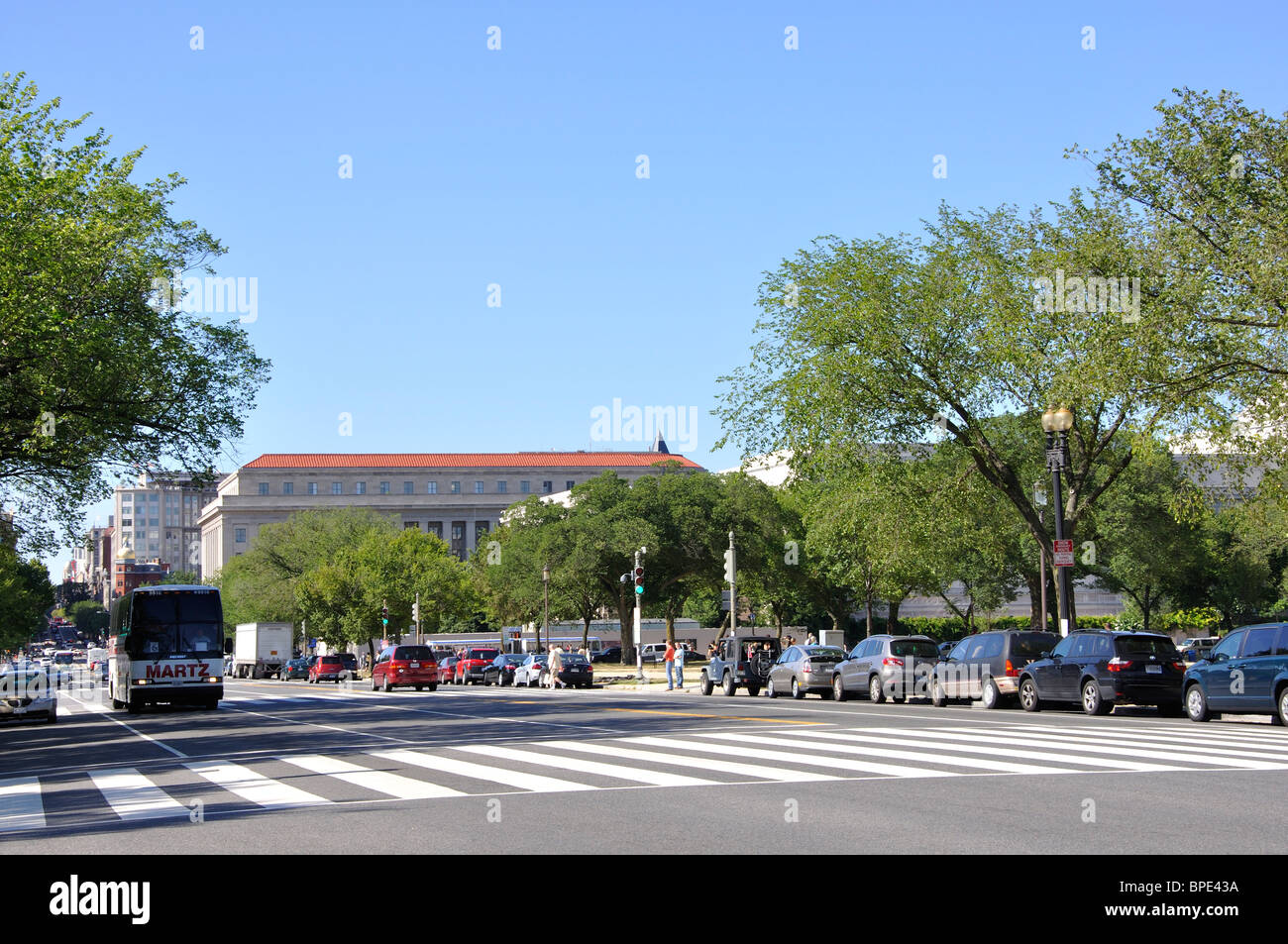 Street in Washington DC Stock Photo - Alamy