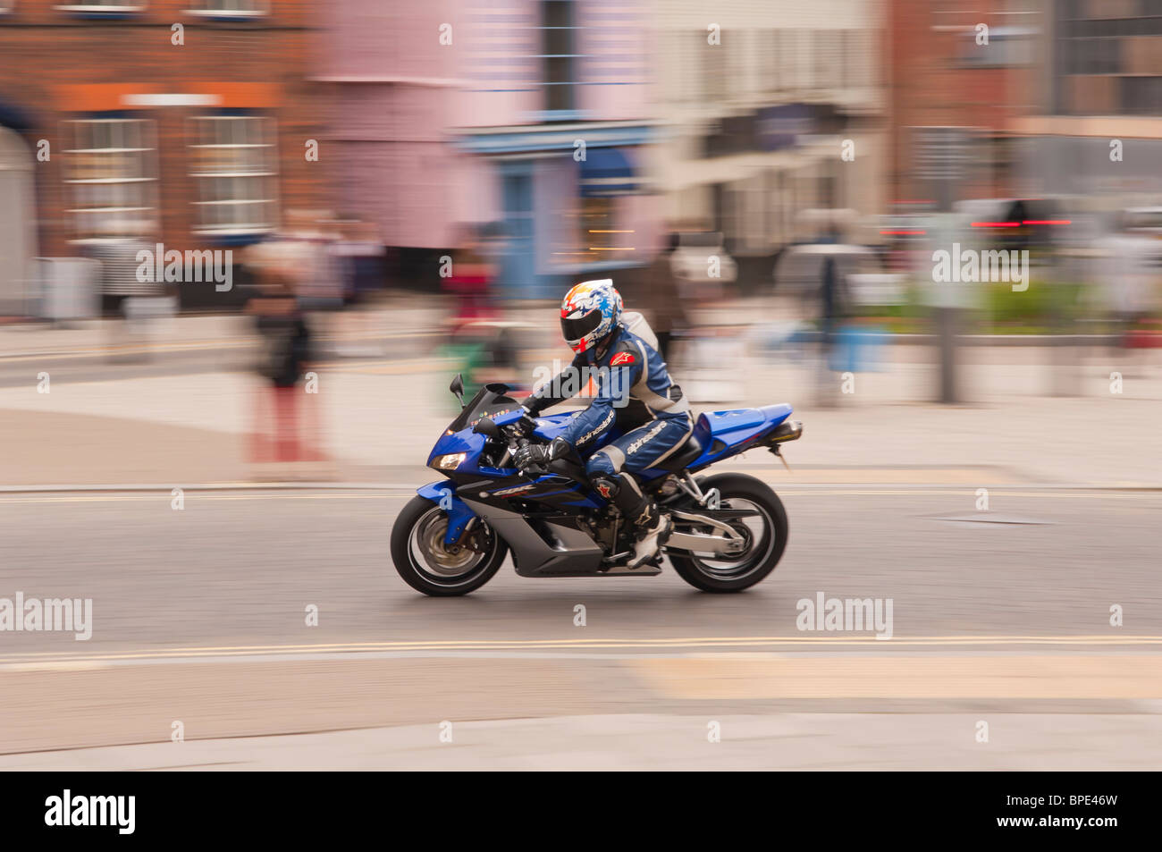 A motorbike showing movement motorbikes hi-res stock photography and ...