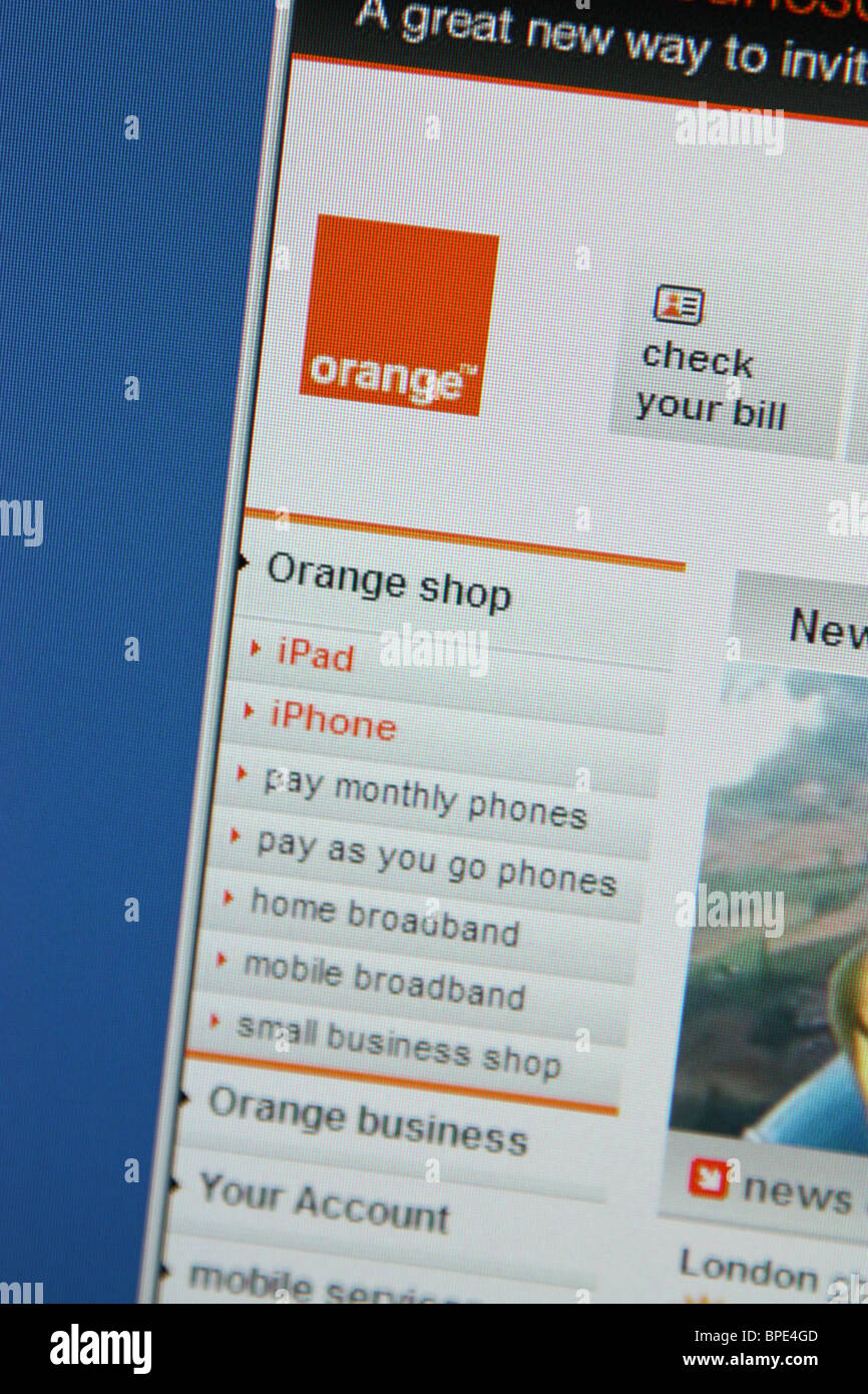 orange france telecom Stock Photo - Alamy