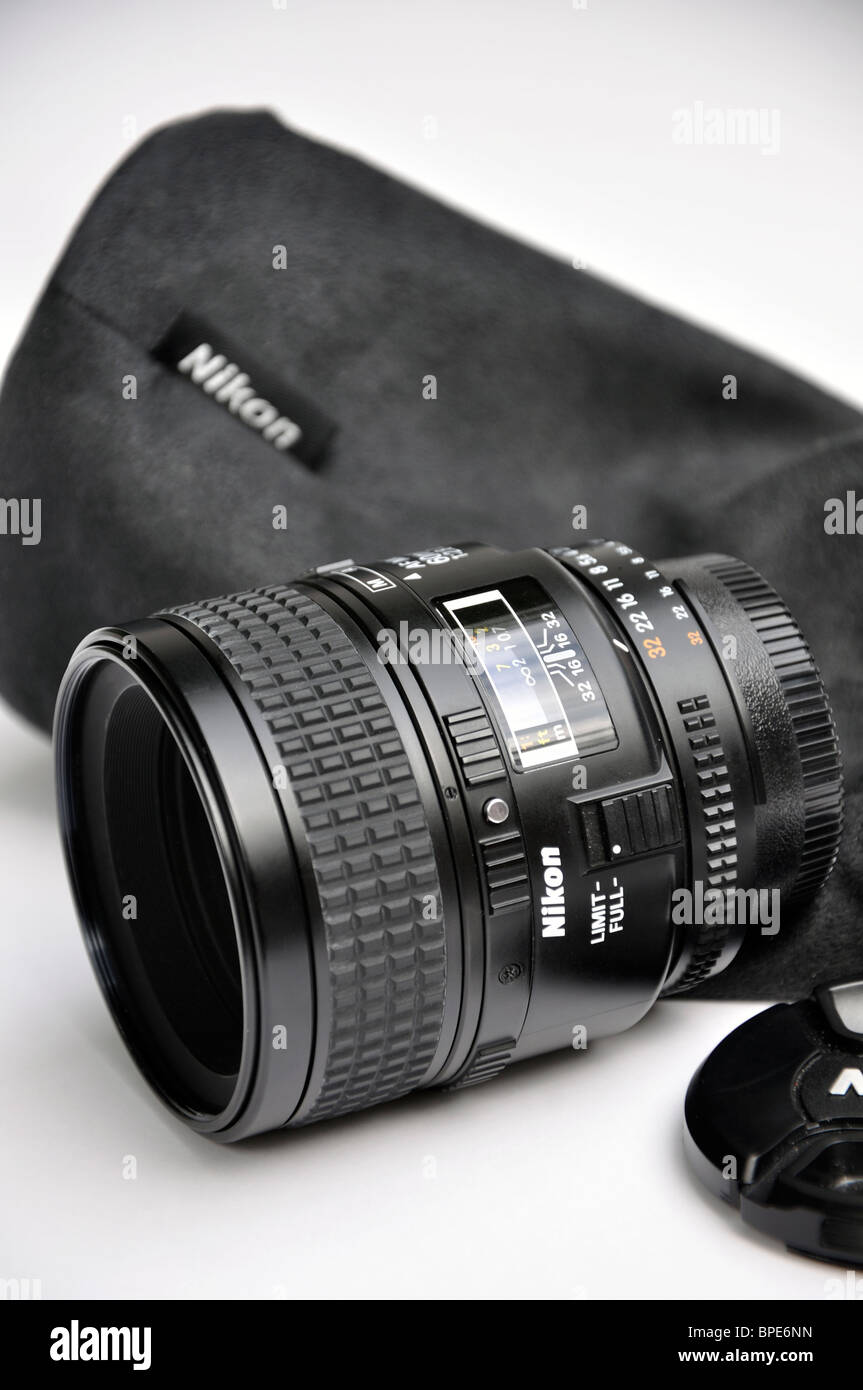 Nikkor macro 60mm lens Stock Photo - Alamy