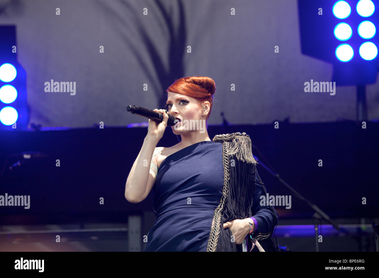 Ana Matronic, Scissor Sisters, Pyramid Stage, Glastonbury, 2010 Stock ...