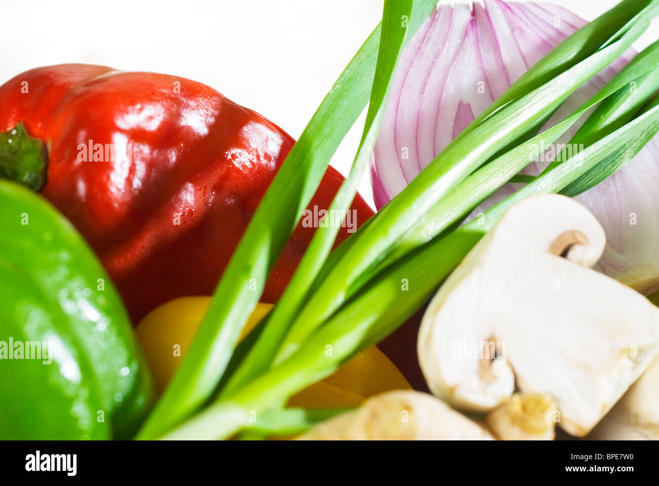 assorted fresh vegetables, base for a healty diet and nutruition Stock ...