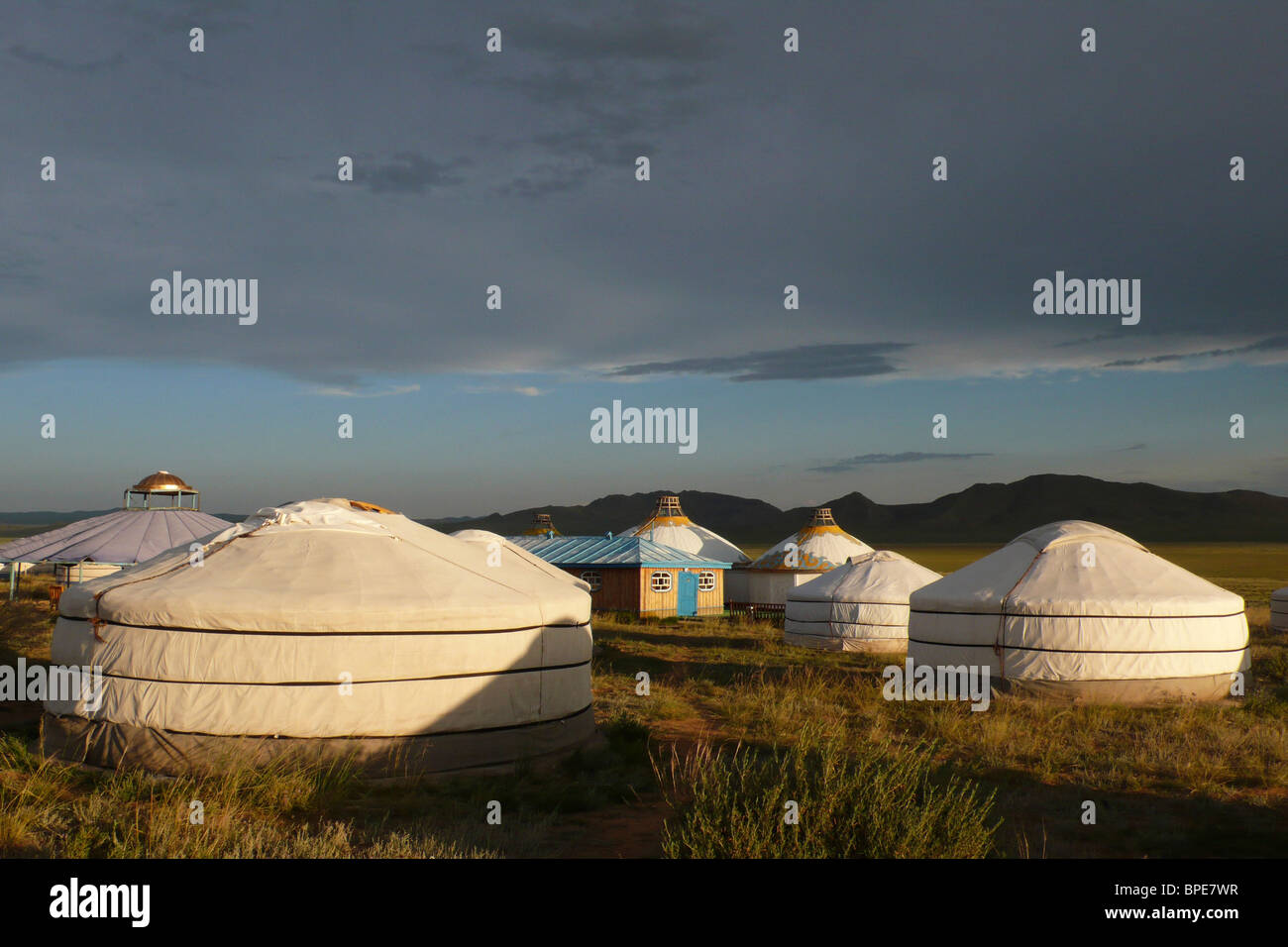 Traditional house, ger, Mongolia Stock Photo - Alamy