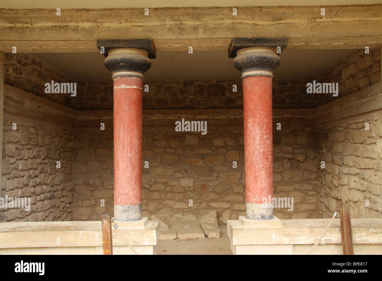 Hall of the Double Axes or King’s Megaron, Palace of Knossos, Iraklio ...