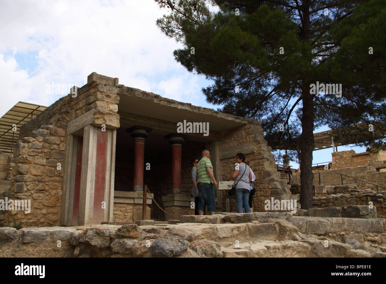 Hall of the Double Axes or King’s Megaron, Palace of Knossos, Iraklio ...