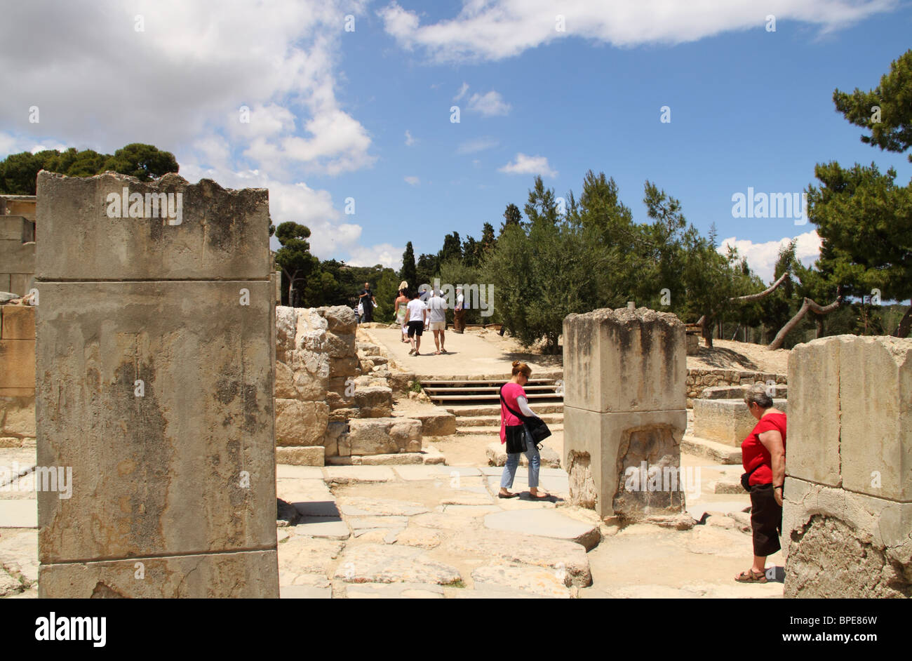 Palace of Knossos, Iraklio, Crete, Greece Stock Photo - Alamy