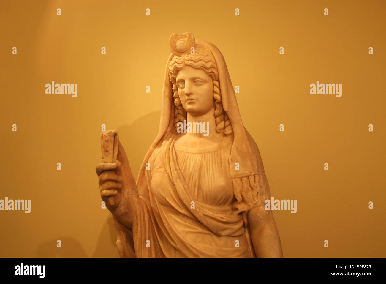 Marble statue from the Temple of the Egyptian Gods, Archaeological ...