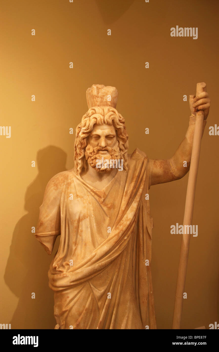 Marble statue from the Temple of the Egyptian Gods, Archaeological ...