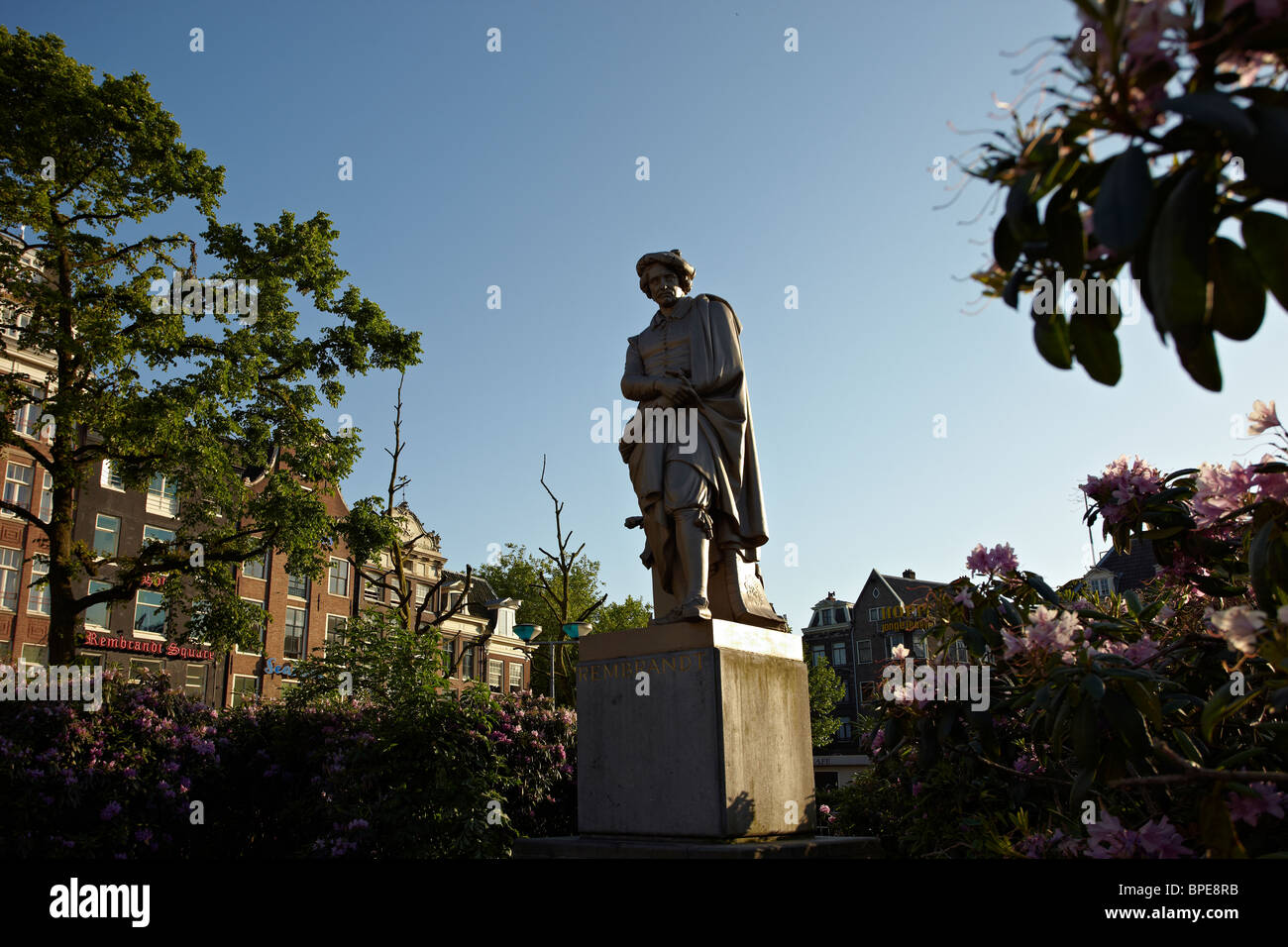 Rembrandtplein square in Amsterdam Stock Photo - Alamy