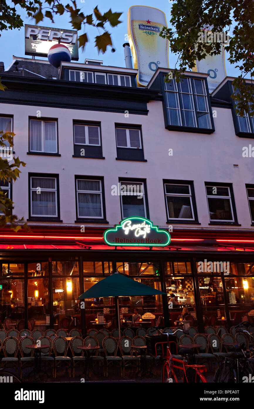 Heineken Hoek cafe on Leidseplein square in Amsterdam Stock Photo - Alamy