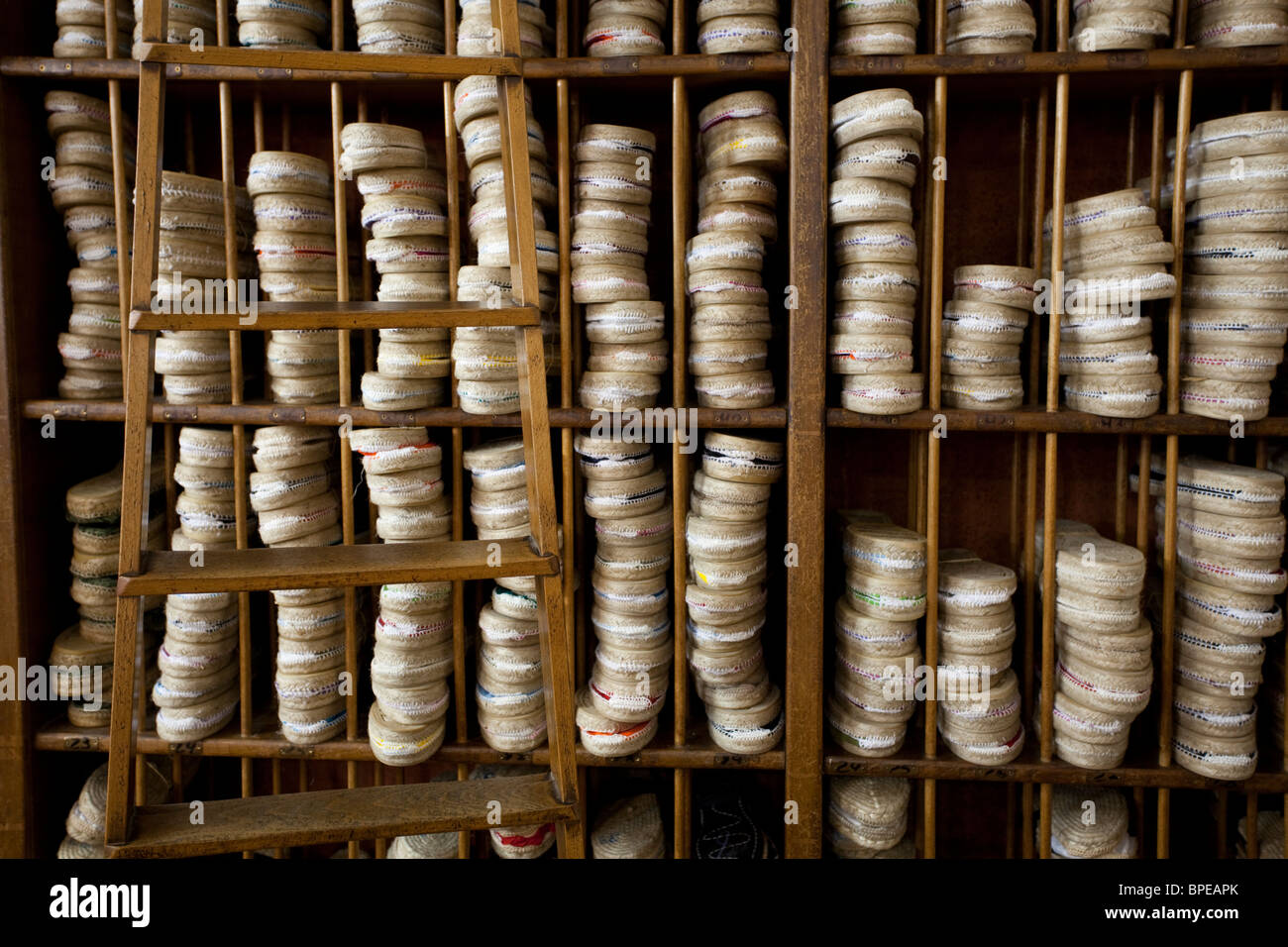 Barcelona Locker at la Manual Alpargatara, Spain Stock Photo - Alamy