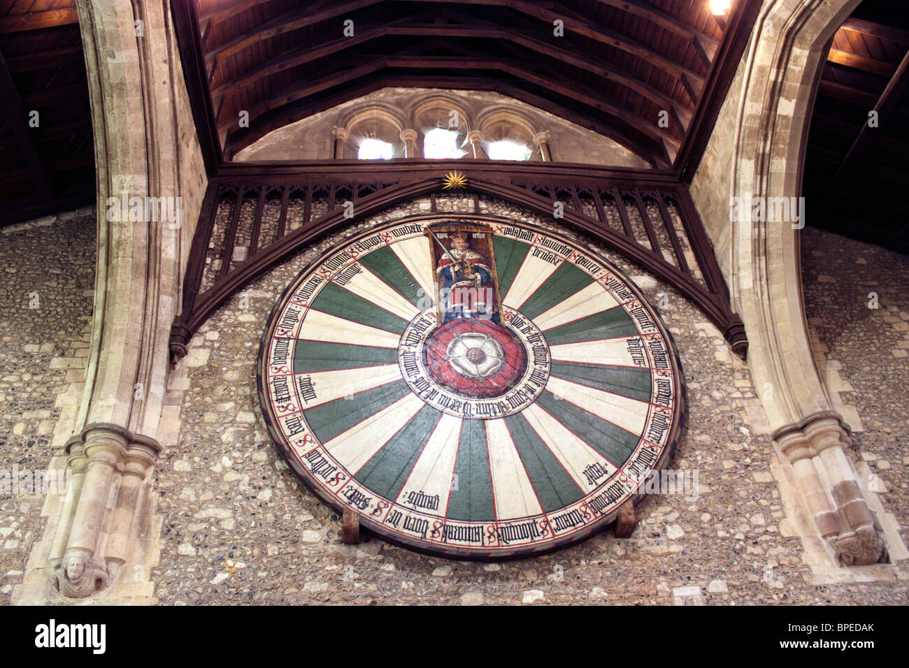 The Round Table at The Great Hall Winchester Stock Photo - Alamy