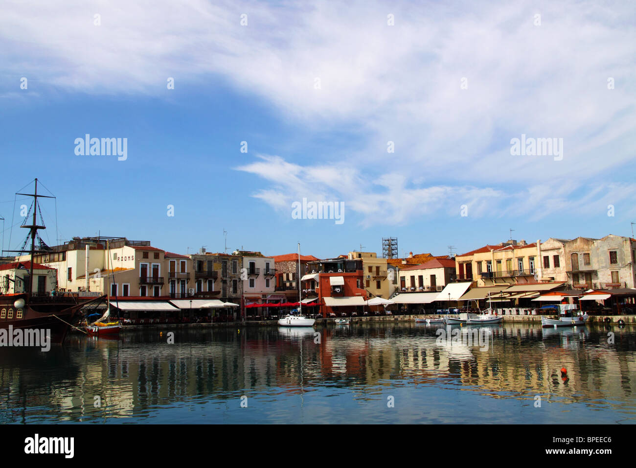 Old venetian port, Rethymno, Crete, Greece Stock Photo - Alamy
