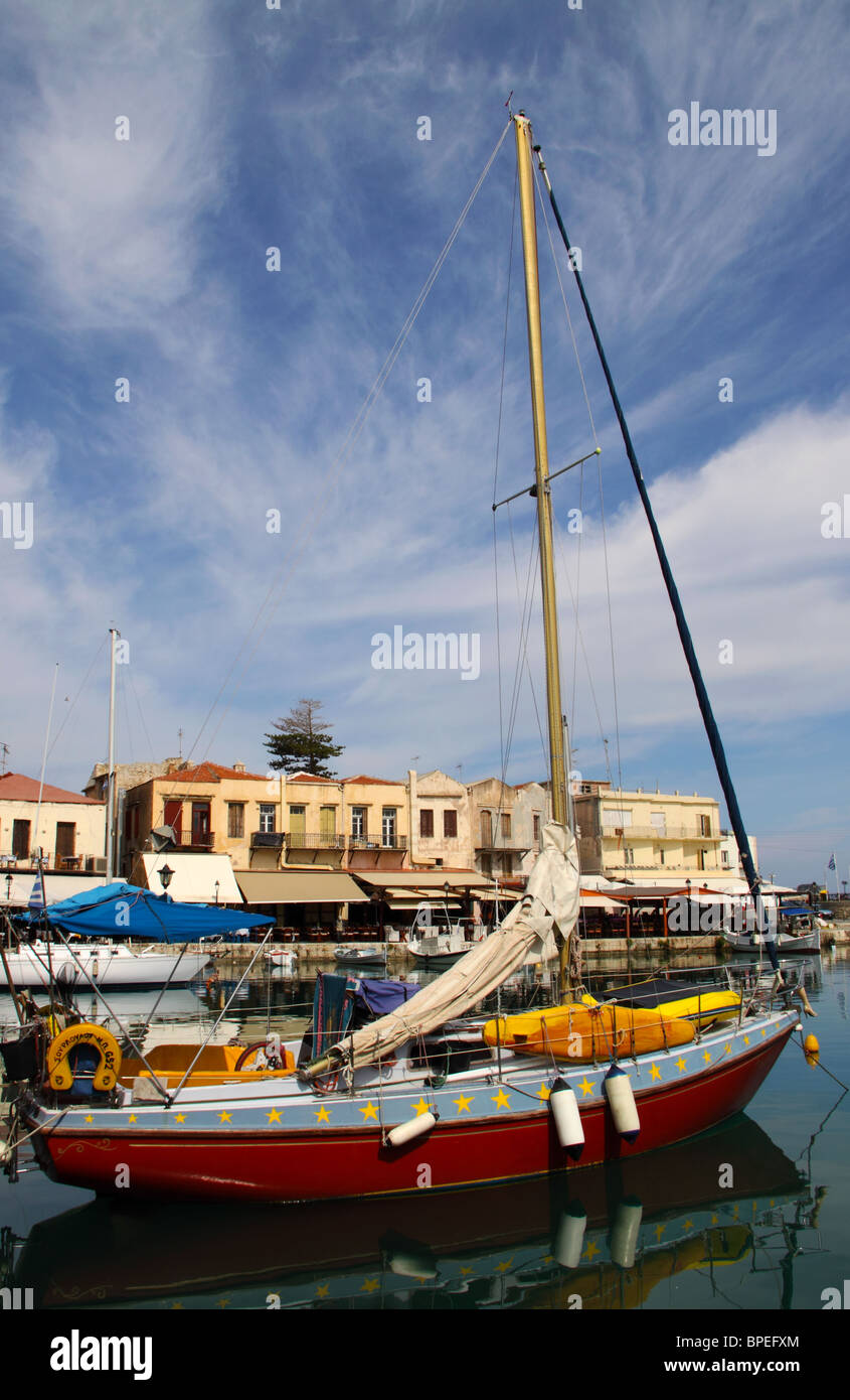 Old venetian port, Rethymno, Crete, Greece Stock Photo - Alamy
