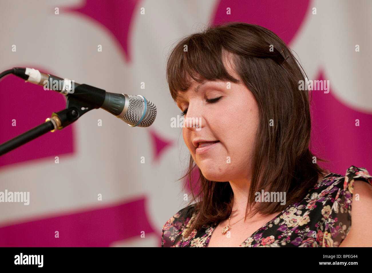 CATRIN DAFYDD welsh poet, performing at the National Eisteddfod of ...