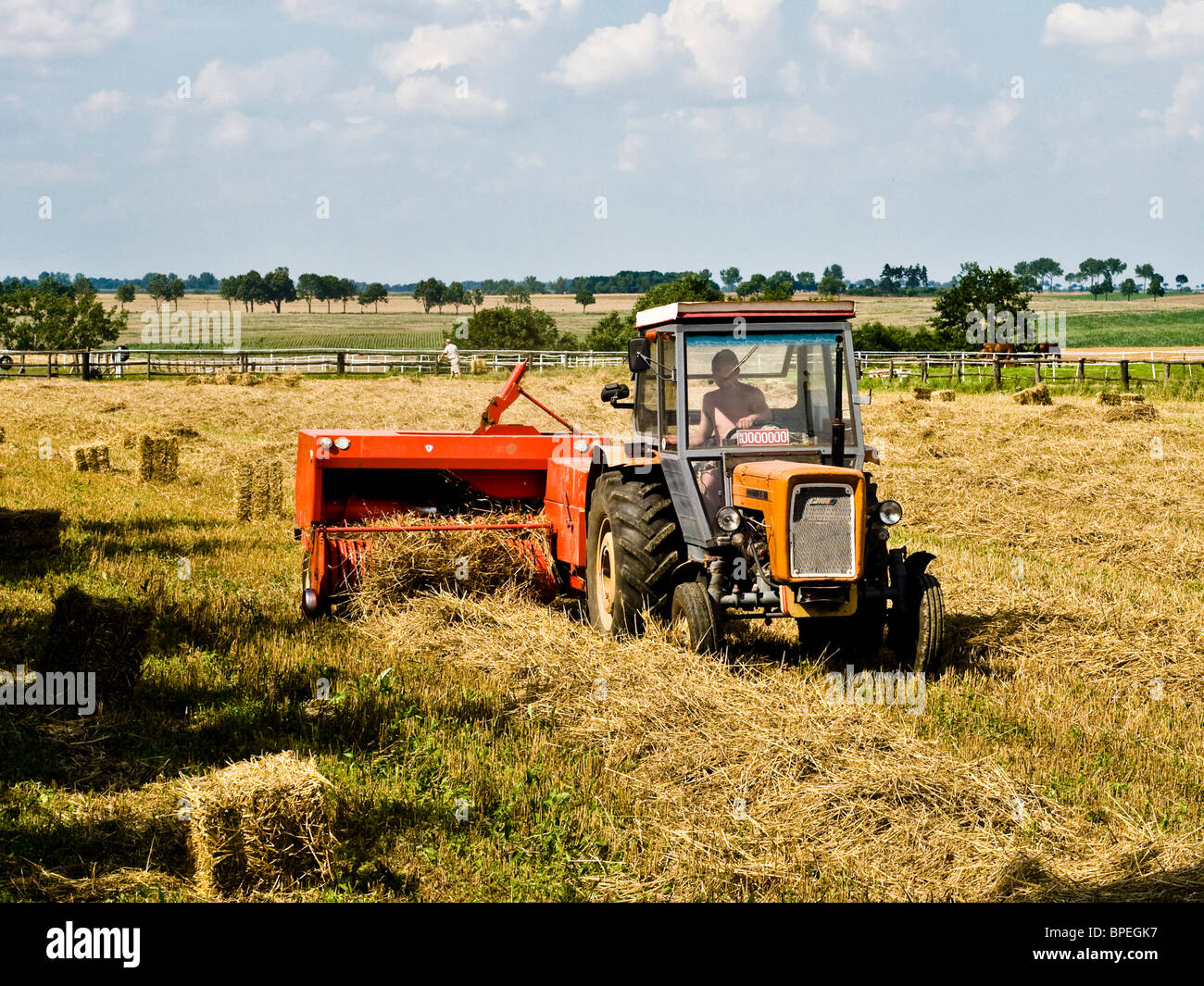 Riding harvester hi-res stock photography and images - Alamy
