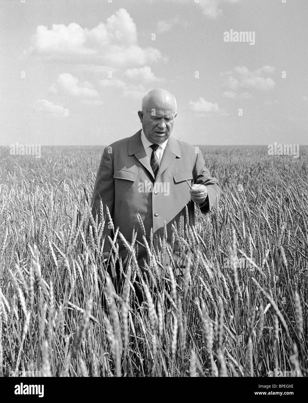Nikita Khrushchev In Kazakhstan 1964 High Resolution Stock Photography ...