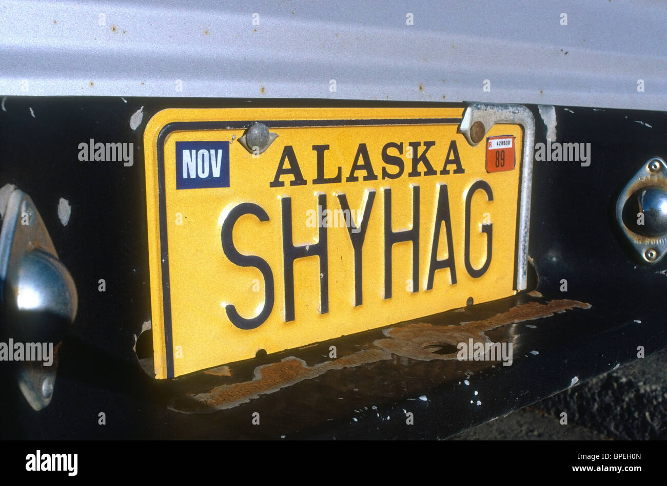 Alaska Licence Plate High Resolution Stock Photography and Images - Alamy